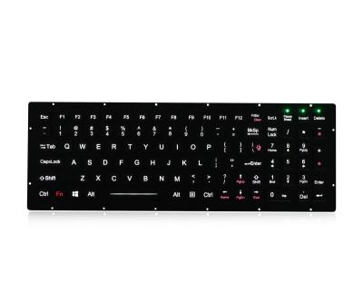 China Military Grade 101 Key Waterproof EMC Keyboard With Backlit Marine for sale