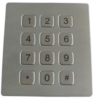 China 16 Keys Scrachproof Ps2 Metal Keypads Durable With 4 Holes Top Mounting Version for sale
