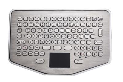 China Mini IP65 Explosion Proof Desk Top Industrial Metal Keyboard With Waterproof Touchpad for sale