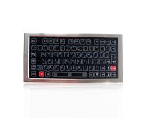 China Robust 77 Keys Industrial Membrane Keyboard Black Color Russia Layout for sale