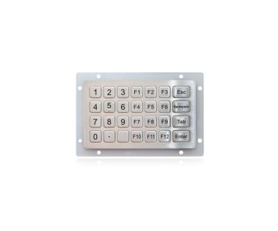 China Ip65 Waterproof Vandal Proof Metal Keypad With Short Stroke 0.45mm Tactile Feeling for sale