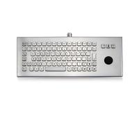 China Water Resistant Keyboard Stainless Steel Rugged Wired Operation For Desktop for sale