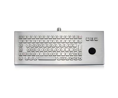 China Water Resistant Keyboard Stainless Steel Rugged Wired Operation For Desktop for sale