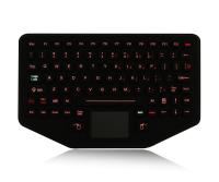 China Ip68 Dynamic Sealed Silicone Industrial Keyboard Desktop With Backlight for sale