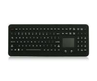 China Ruggedized Silicone Industrial Keyboard With Touchpad, Washable Silicone Medical Keyboard for sale