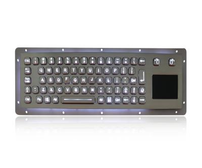 China IP65 Stainless Steel Backlit USB Keyboard With Tough Touchpad for sale