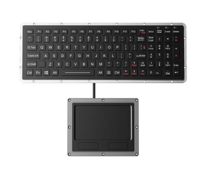 China Dynamic Waterproof Backlit Chiclet Keyboard Rugged For Harsh Environments for sale