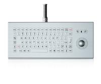 China 86 Keys Compact Format Stainless Steel Keyboard Waterproof Explosion Proof IP68 for sale