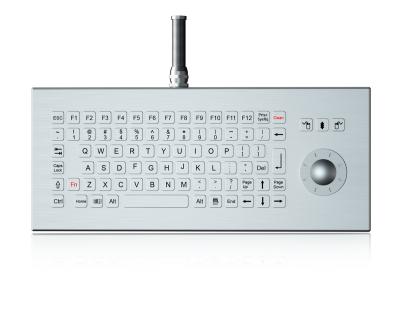 China 86 Keys Compact Format Stainless Steel Keyboard Waterproof Explosion Proof IP68 for sale