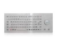 China 90 Keys Industrial Stainless Steel Keyboard With Sealed / ruggedized SS hula pointer for sale