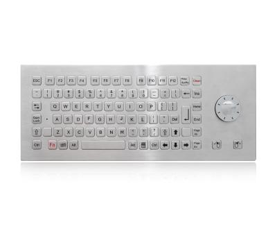 China 90 Keys Industrial Stainless Steel Keyboard With Sealed / ruggedized SS hula pointer for sale