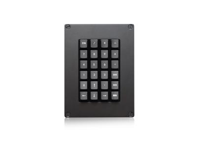 China IP54 Mechanical Keypad 24 Keys With Backlight, Rugged Military Keypad for sale