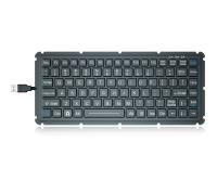 China Durable Embedded silicone rubber rugged keyboard 87 Keys Built In Military Grade PCB for sale