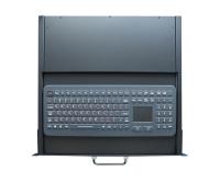 China IP65 Dynamic Industrial Drawer Keyboard Rugged PS2 USB With Touchpad for sale