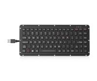 China 87 keys Silicone Rugged Keyboard Carbon On Gold Key Switch Technology for sale