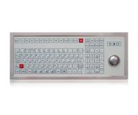 China Desktop Industrial Membrane Keyboard With OMRON Key Technology And Trackball for sale