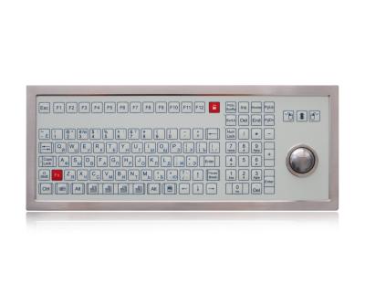 China Desktop Industrial Membrane Keyboard With OMRON Key Technology And Trackball for sale