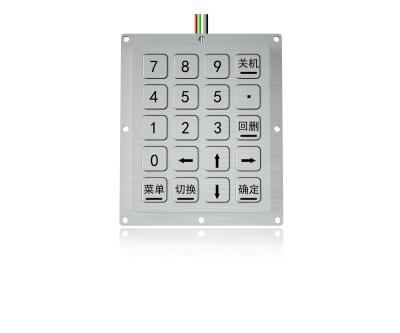 China 20 Keys Metal Keypad With Durable Construction And Waterproof Design for sale
