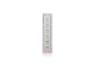 China 6 Keys Waterproof Metal ATM Keypad Stainless Steel Numeric Keypad for sale