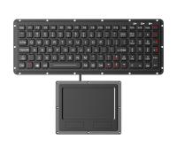 China Rugged EMC Keyboard Lightweight With Touchpad Backlight Military Keyboard for sale