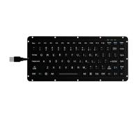 China IP65 Silicone Rugged Keyboard Carbon On Gold Key Switch Technology With Backlight for sale
