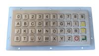 China 40 Keys Mini Industrial Metal compact Vandal proof Keyboard Panel Mount Outdoor Use for sale