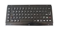 China Brushed Black Titanium Industrial Metal Keyboard High Vandal Proof Panel Mount for sale