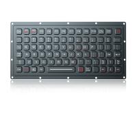 China Compact Lightweight Silicone Industrial Keyboard IP65 Dynamic Front Panel for sale