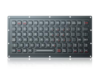 China Compact Lightweight Silicone Industrial Keyboard IP65 Dynamic Front Panel for sale