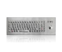 China IP65 Rated Stainless Steel Keyboard With 3 Mouse Buttons For Industrial Applications for sale