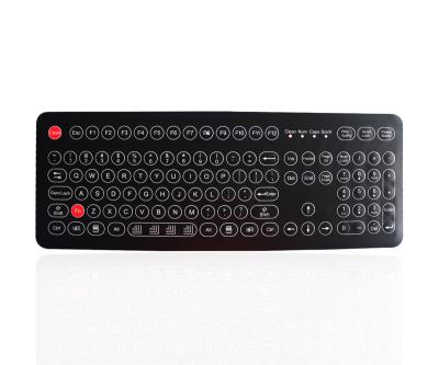 China 107 Keys Industrial Membrane Keyboard with Chemical and Liquid Resistance G.W. 1.40KG for sale