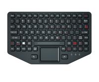 China Rugged Military Keyboard MIL-STD-461G And MIL-STD-810F Dual PS2 Interface With Touchpad for sale