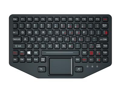 China Rugged Military Keyboard MIL-STD-461G And MIL-STD-810F Dual PS2 Interface With Touchpad for sale