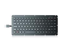 China White Backlight Rugged Military Keyboard MIL-STD-461G And MIL-STD-810F With Touchpad for sale