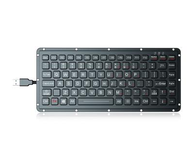 China White Backlight Rugged Military Keyboard MIL-STD-461G And MIL-STD-810F With Touchpad for sale