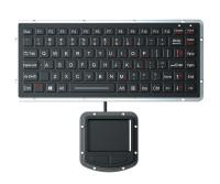 China Compact Ruggedized Keyboard IP65 Sealed Touchpad With 2 Mouse Buttons Backlight Chiclet Keyboard for sale