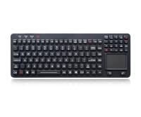 China 110 Keys IP65 Dynamic Waterproof Sealed Silicone Industrial Keyboard With Touchpad And FN Keys for sale
