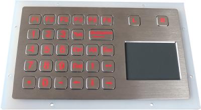 China Industrial Keypad IP67 with Touchpad Backlight Panel Mount for Outdoor for sale