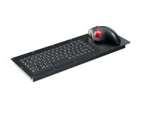 China Military Grade Industrial Keyboard with FN Function Keys and Optical Trackball Mouse for sale