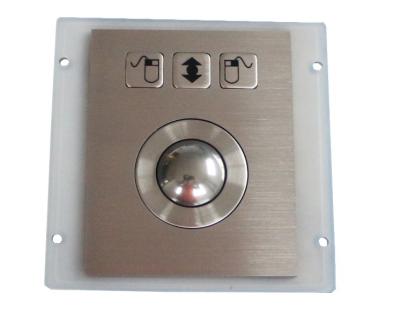 China Vandal Resistant High 800 Dpi Optical Trackball Pointing Device Stainless Steel Long Use Life for sale