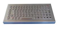 China Dynamic Desktop Industrial Metal Keyboard Stainless Steel Vandal Resistant for sale