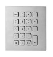 China 19 Keys Water Proof Metal Keypad Stainless Steel desk top solution with USB and PS2 interface for sale
