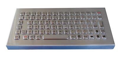 China Stainless Steel Desktop Keyboard Compact Format IP68 Dynamic Vandal Proof for sale