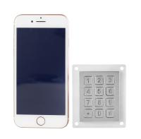 China 12 keys compact format IP67 vandal proof stainless steel industrial Numeric keypad for sale