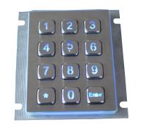 China Dustproof Weatherproof Metal Keypad 12 Keys Access Control With 2.0mm Long Stroke for sale
