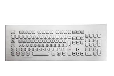 China 111 Keys Industrial Metal Keyboard  2.0mm Long Stroke For Fast / Accurate Data Input  for sale