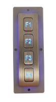 China USB / PS2 Interface Metal Keypad 14.0 Mm X 14.0 Mm For Internet Public Phones for sale