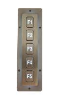 China IP67 0.45 Mm Metal Keypad , Embedded Stainless Steel Waterproof Keyboard For Industrial for sale