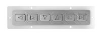 China 6 Keys Industrial Metal Keypad Stainless Steel Material 160.0mm X 30.0mm Dimensions for sale