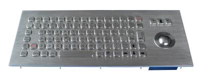 China Ruggedized Metal Optical Trackball Keyboard 25.0mm IP68 84 Keys Weather Proof for sale